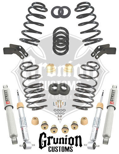 Chevy Suburban 2007-2020 2/4 Lowering Kit w/Performance Shocks Yukon XL ...