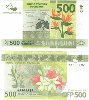 2019 French Pacific Territories 500 Francs CFP P5 c Banknote UNC | eBay