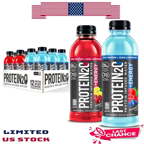 Protein2o 15g Whey Protein Infused Water Plus Energy Variety Pack,16 ...