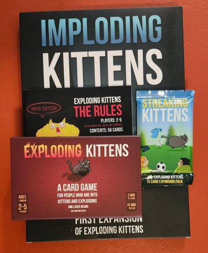 Exploding Kittens card game collection - Kickstarter, Imploding ...