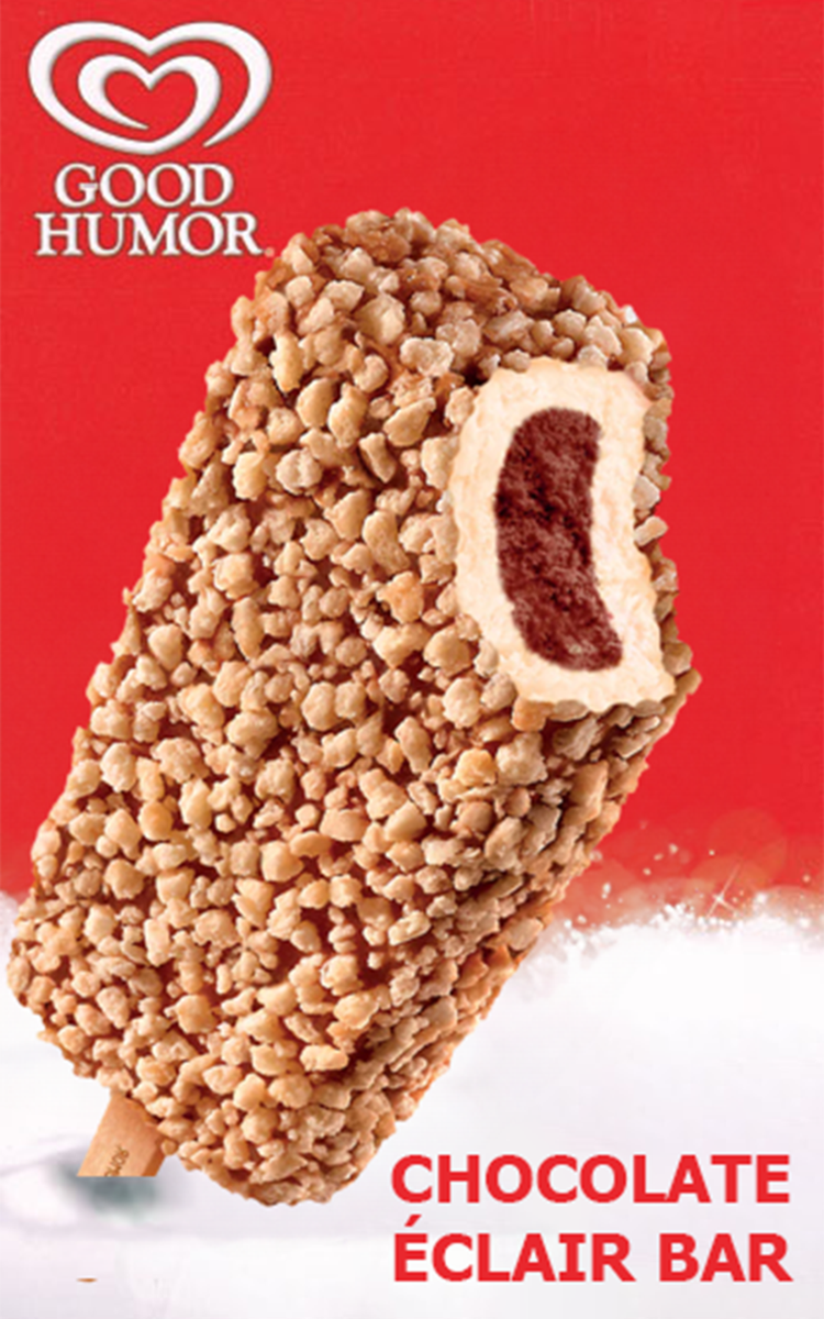 Eclair Ice Cream Chocolate Eclair Ice Cream Bar Magnet