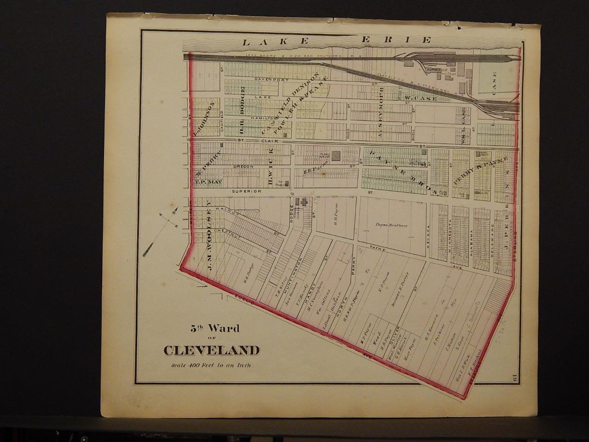 1950 Map Of Cuyahoga County Gagliardi, Frank United Cerebral Palsy