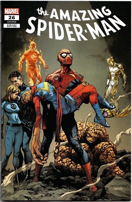 AMAZING SPIDERMAN 26 GARY FRANK SPOILER VARIANT NM vol 6 2023 DEATH MS ...
