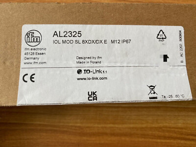 Brand new AL2325 IO-Link input/output module IFM Expedited Express DHL ...