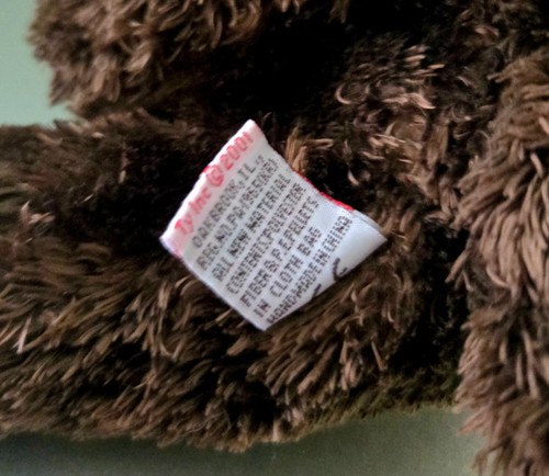 Chocolate Labrador Lab Plush Dog Ty Silk 2001 Nuzzle Dark Brown Puppy ...