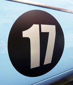 CLASSIC VINTAGE CAR RACE RALLY NUMBERS 30cm PAIR MG MGA MGB TRIUMPH ...