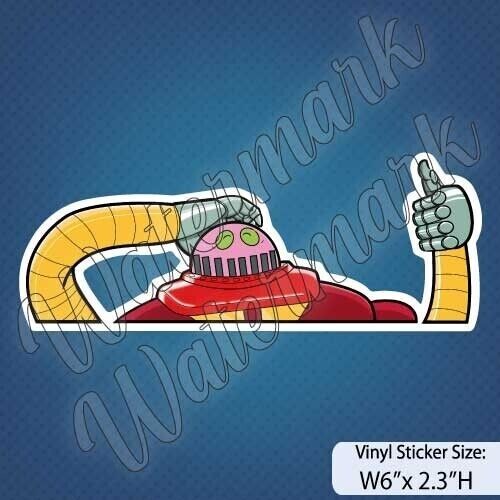 Mazinger_V1_Boss_Borot_Peeking_Decal_Stickers | eBay
