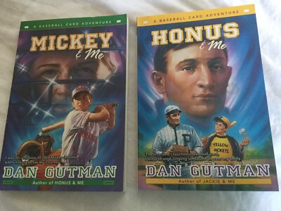 2 PBs by Dan Gutman: Baseball Card Mysteries: Mickey & Me; Honus & Me ...