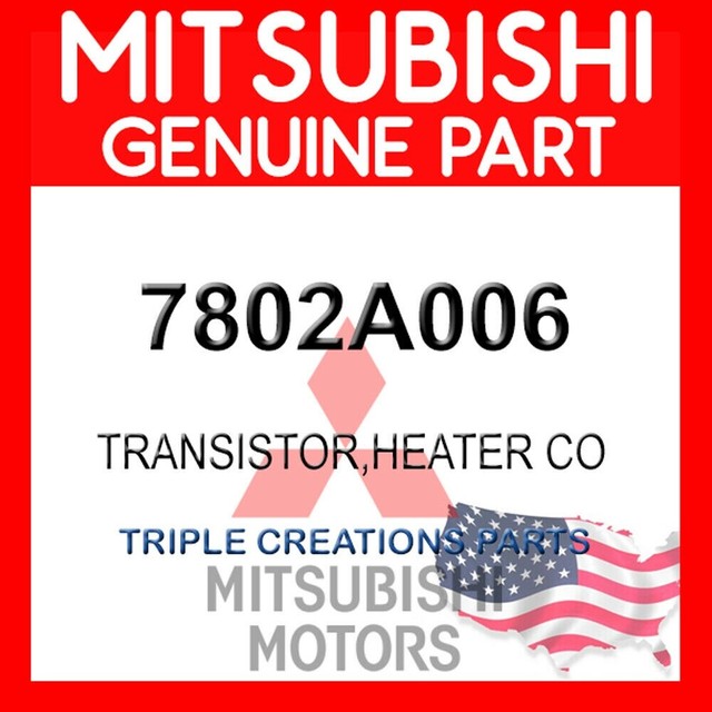 OEM A/c Blower Motor Resistor Mitsubishi 7802A006 for sale online | eBay