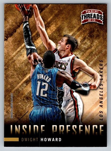 2012-13 Panini Threads Basketball Inside Presence Dwight Howard Lakers ...