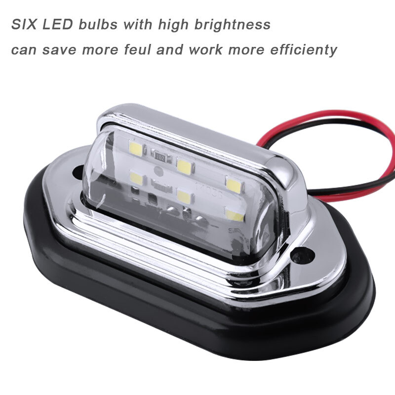 2X Universal LED License Plate Light Tag Assembly Lamp For Truck SUV ...