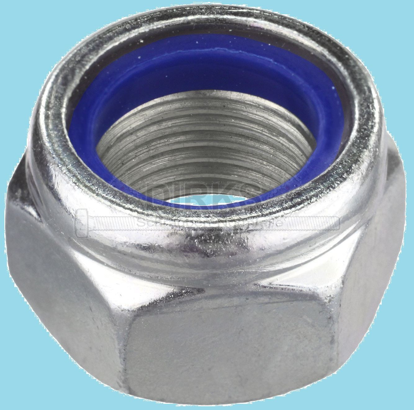 Stopmuttern selbstsichernde Mutter FEINGEWINDE DIN 985 galv. verzinkt ...