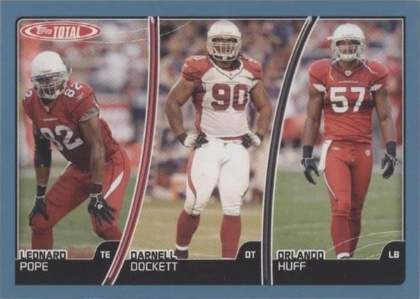 2007 Topps Total - Blue #11 Leonard Pope, Darnell Dockett, Orlando Huff ...