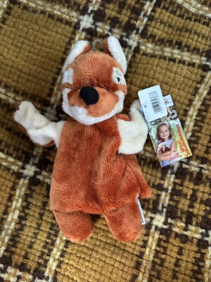 Heunec 643666 - SANDMANN Handpuppe Herr Fuchs, GRS Recycled Plüsch, 30 ...