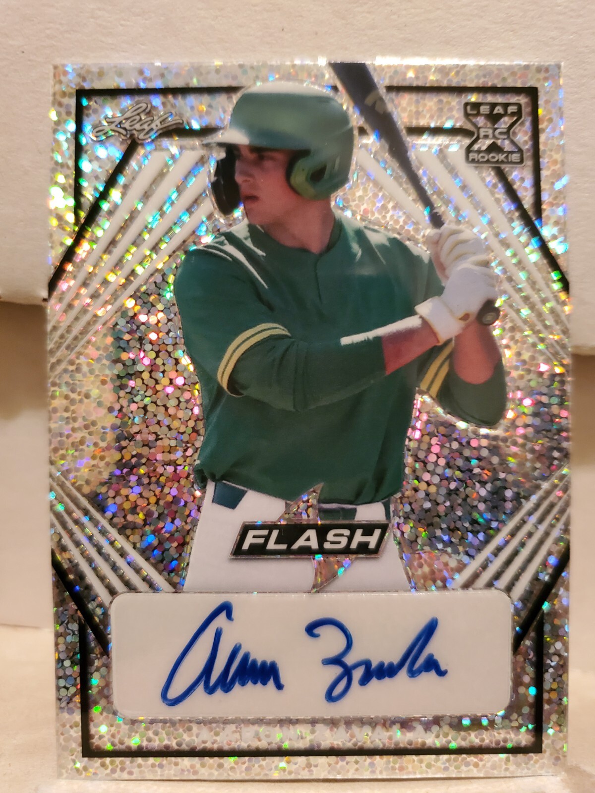 Aaron Zavala 2021 Leaf Flash Signed Auto Prospect Rookie RC Rangers | eBay
