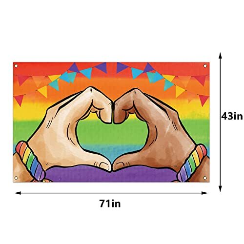 Gay Pride Backdrop for Photoshoot LGBTQ Pride Flag Decor Pride Tapestry ...