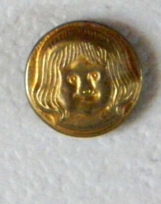 Bb BUSTER BROWN ANTIQUE BRASS BUTTON Richard Outcault [Overall type ...