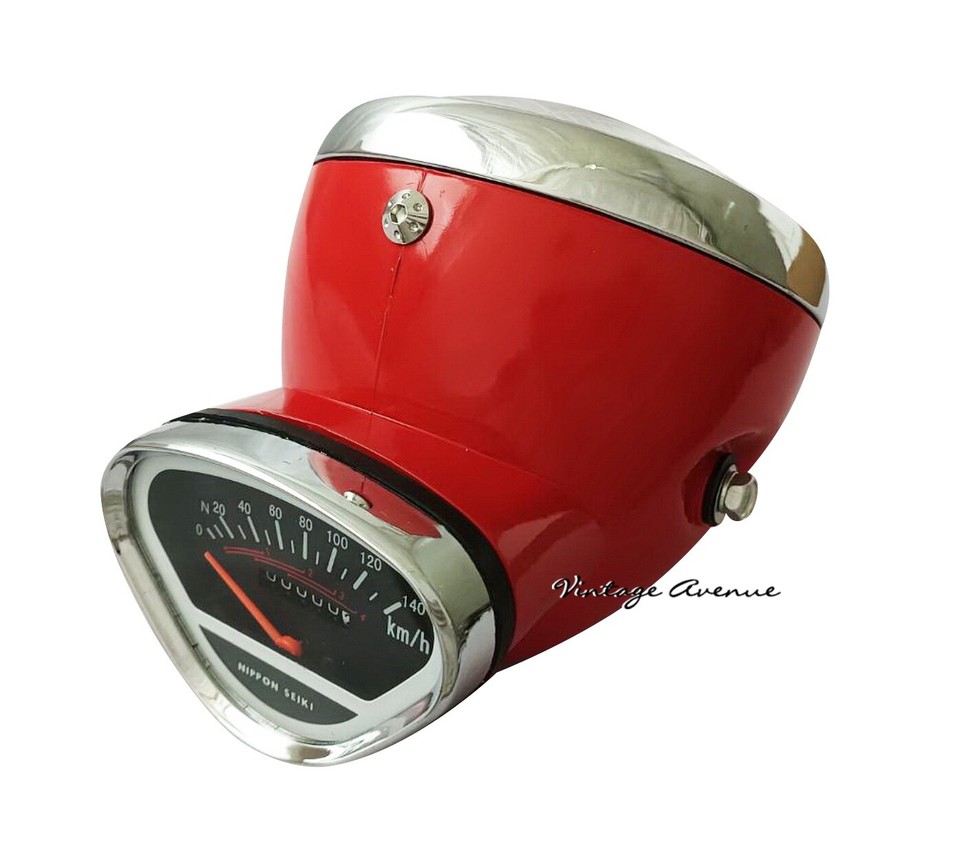 HONDA CT70 CT90 CT110 CL90 HEAD LIGHT 6" LAMP + SPEEDOMETER + BUCKET ...