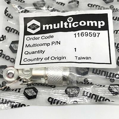 TNC M Rf Coaxial Connector Brass Straight Plug for RG-58 Multicomp ...