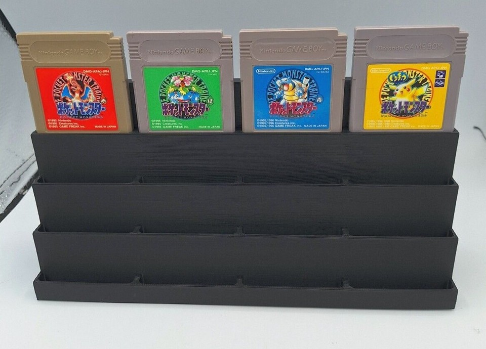 Game Boy Advance Display Stand, Tiered, 16 Slots for GBA, GBC, GB, 3D ...