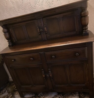 Vintage Ercol Court Sideboard Buffet Dresser Cabinet Drinks Breakfast ...