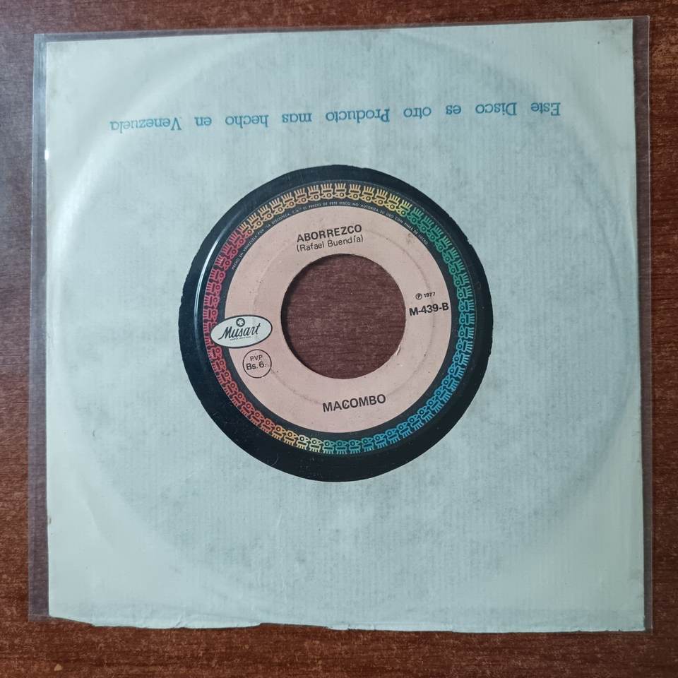 Macombo ‎– Simpatica / Aborrezco [1977] Vinyl 7" Single 45 RPM Latin ...