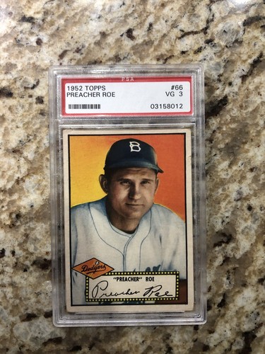 1952 Topps - Black Back #66 Preacher Roe PSA 3 | eBay