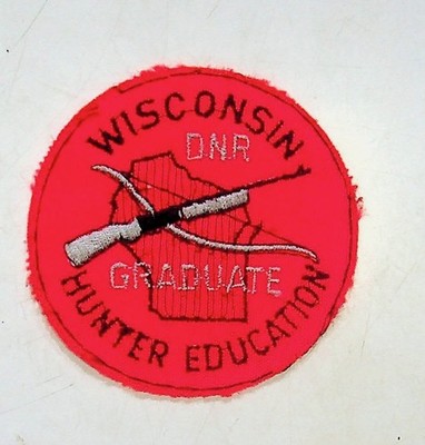 Wisconsin DNR Hunter Education Graduate Patch WI Hunter Safety | eBay