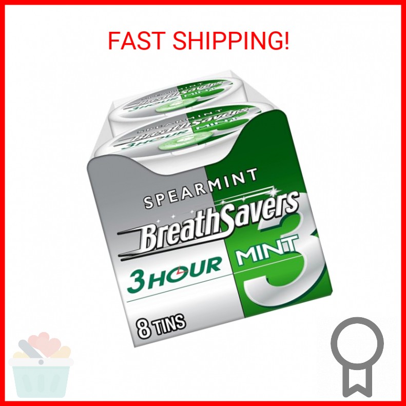 BREATH SAVERS Spearmint Sugar Free Breath Mints Tins, 1.27 oz (8 Count ...