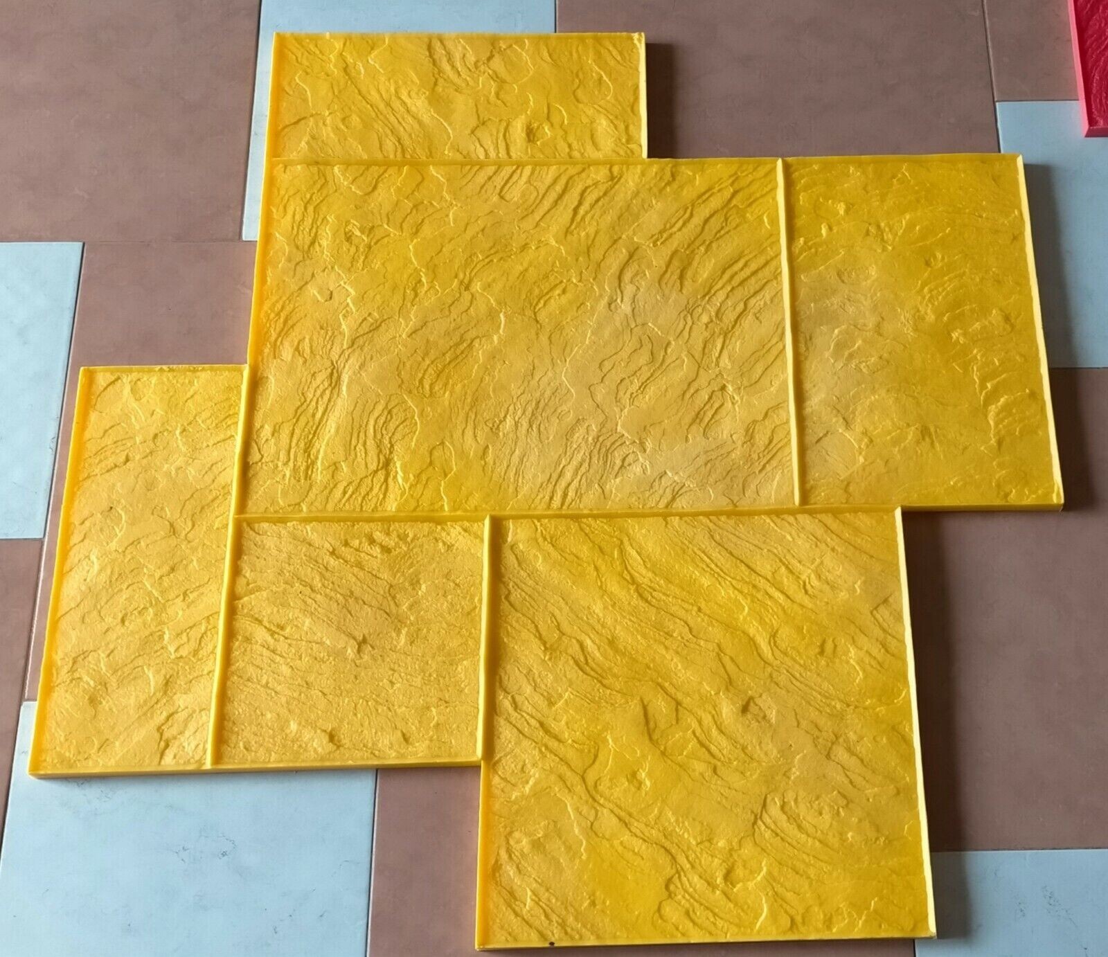 Decorative Concrete floor Cement Plaster Imprint texture Stamp Mat | eBay