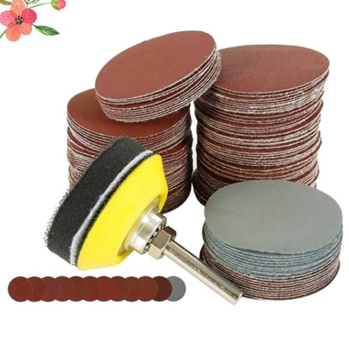 100 Pcs Sandpaper Sheet Buffer Sanding Cleaning Emery Papers Round | eBay