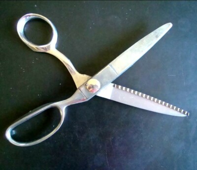 WISS Professional Model AA Pinking Shears Zig Zag Cut Chrome Vintage ...