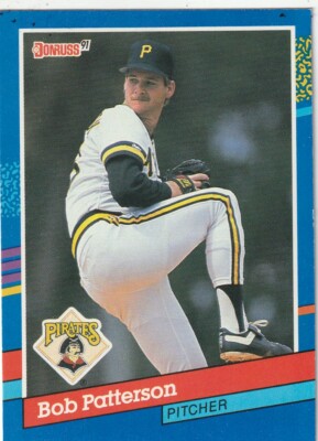FREE SHIPPING-MINT-1991 Donruss Bob Patterson #345 PIRATES PLUS BONUS ...