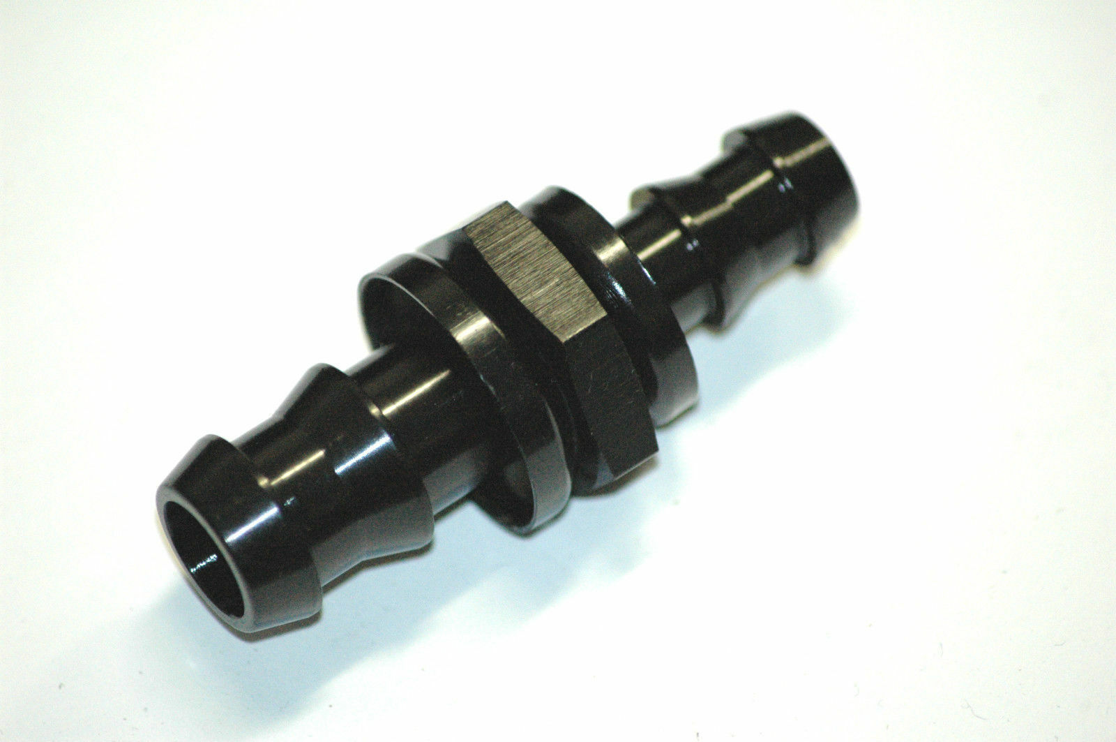 Aeroflow AF410-10BLK -10 Push Lock Barb Joiner Black 5/8" Male to Male ...