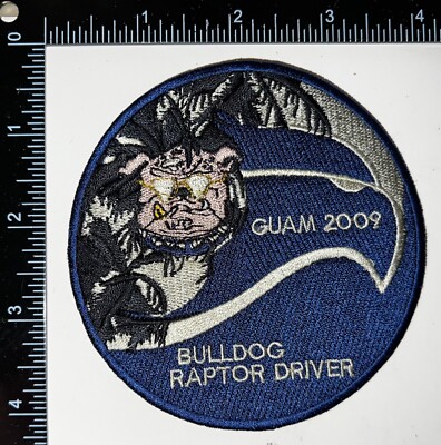 USAF 525th Expeditionary Fighter Squadron Bulldog Raptor Driver Guam ...