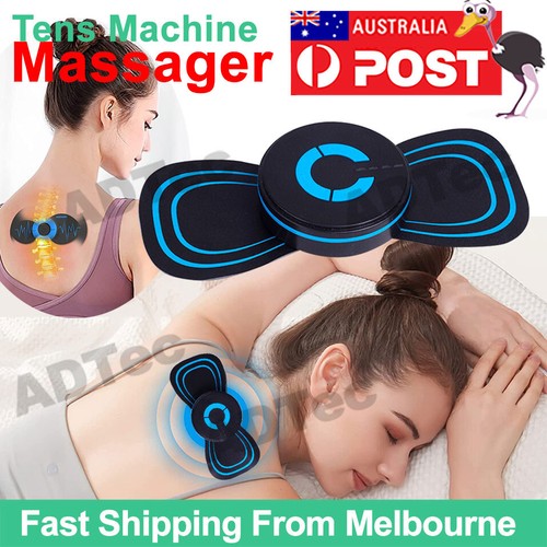 Tens Machine Massagers EMS Full Body Relax Pads Rechargable Portable ...
