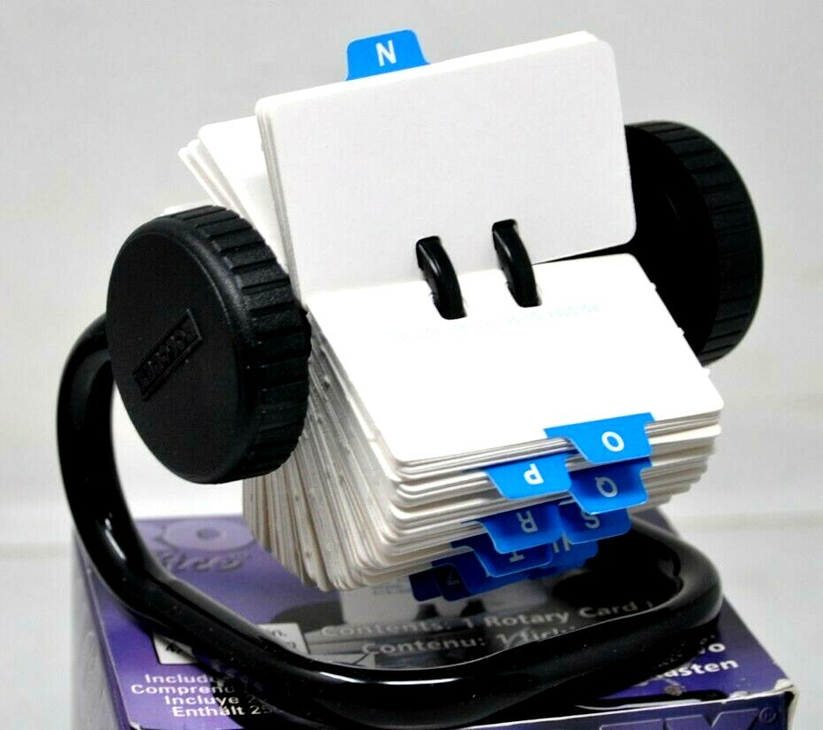 Rolodex 66700 Rolodex Open Rotary Card File 250 1-3/4 x 3 1/4 Cards ...