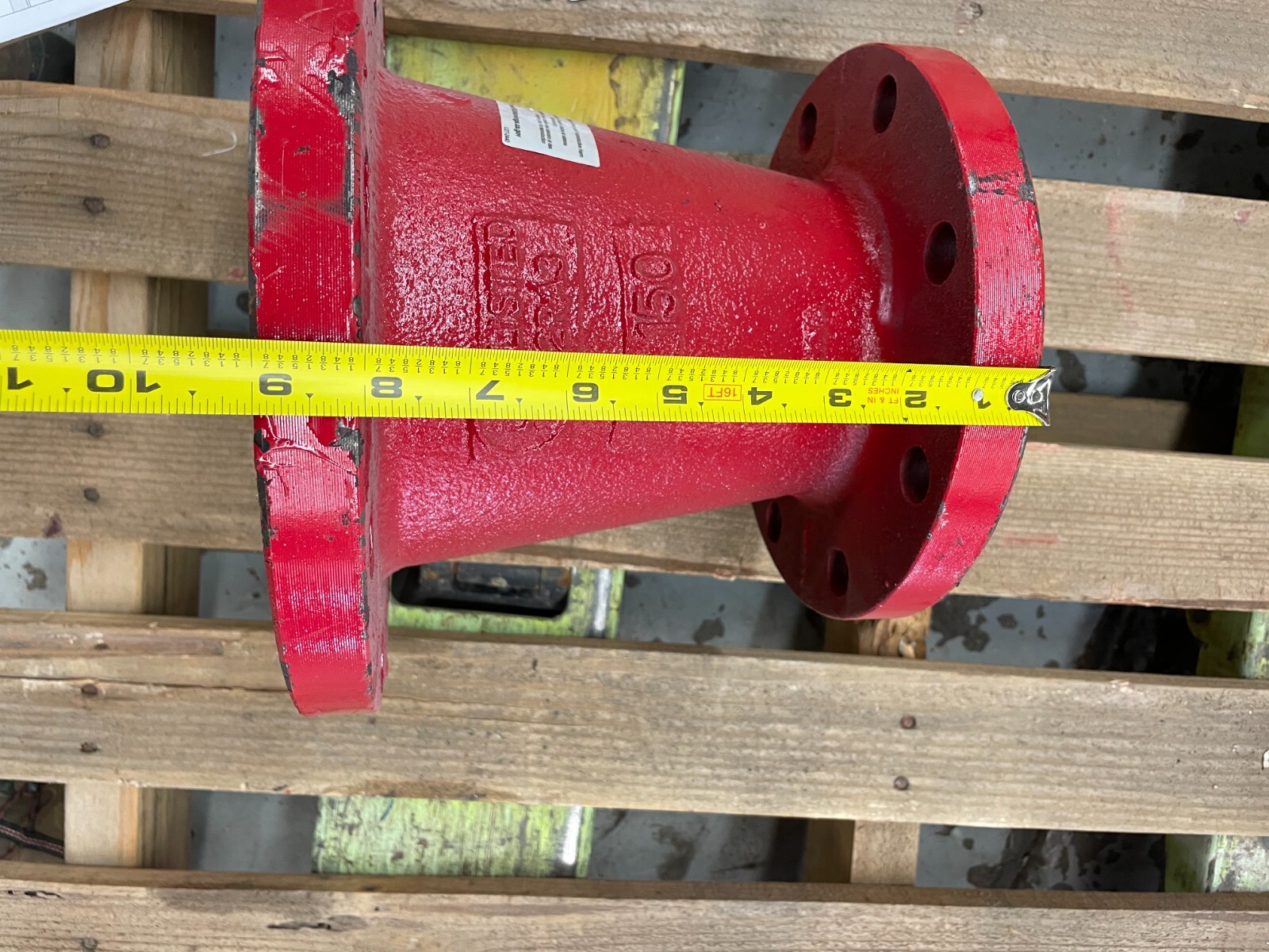 Concentric Reducer 6" x 4" Class 150 Flanged End, Ductile Iron, 250-psi ...