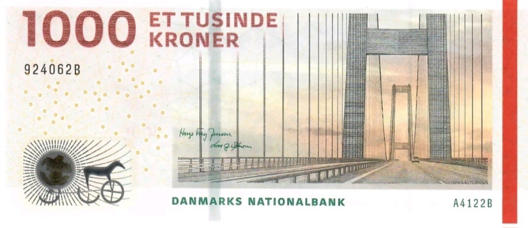 Danish Krone Bills