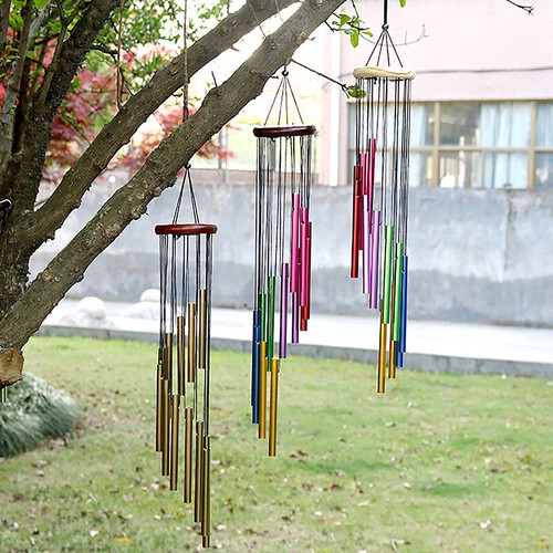 12 Tubes Wind Chimes Pendant Aluminum Tube Metal Pipe Wind Chimes Bells ...