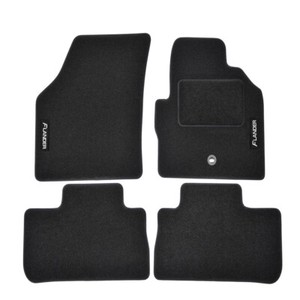 LOGO Fully Tailored black floor car mats for Land Rover Freelander II ...
