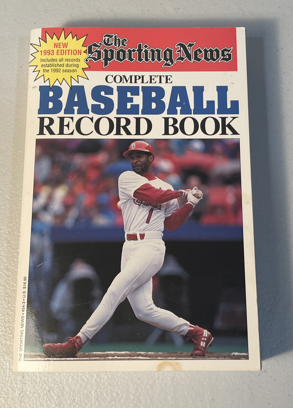 Sporting News: The Complete Baseball Record Book (1993 Edition ...