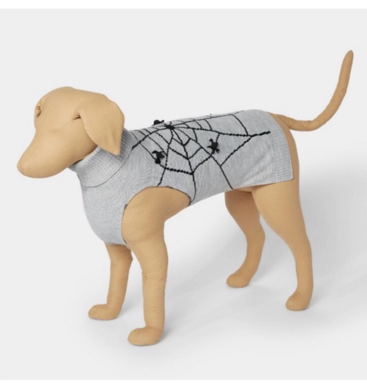 Hyde & Eek Target Halloween Pom Pom Spider Cozy Goth Dog Cat Sweater ...