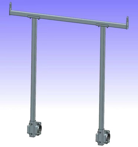 Front H Rack, T bar （Fit nudge bar) Clamp Rack (BLACK COLOUR) | eBay ...