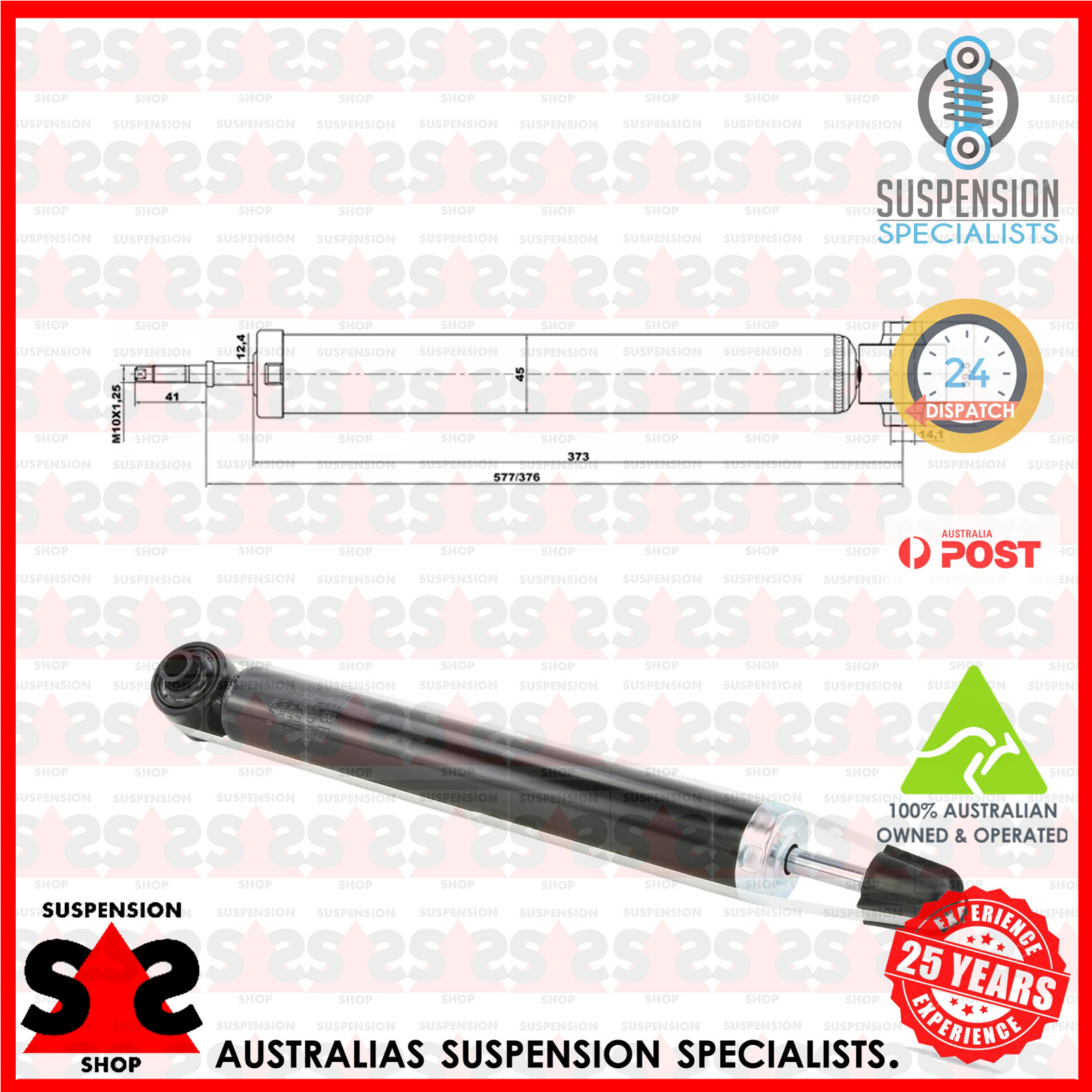 Rear Axle Shock Absorber Suit HYUNDAI Ix35 (Lm, El, Elh) 2.0 CRDi 4WD ...