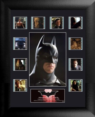 Batman Begins 35mm Film Cell Clip Display Montage NEW Framed & Mounted ...