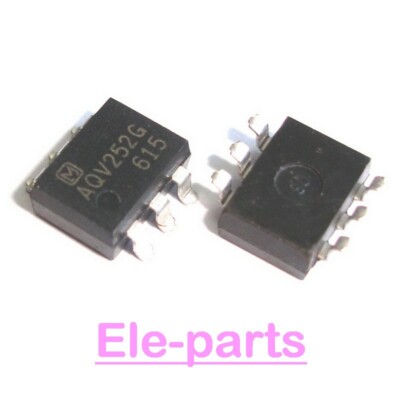 5 PCS AQV252G SOP-6 AQV252 SMD-6 Both low on-resistance Measuring ...