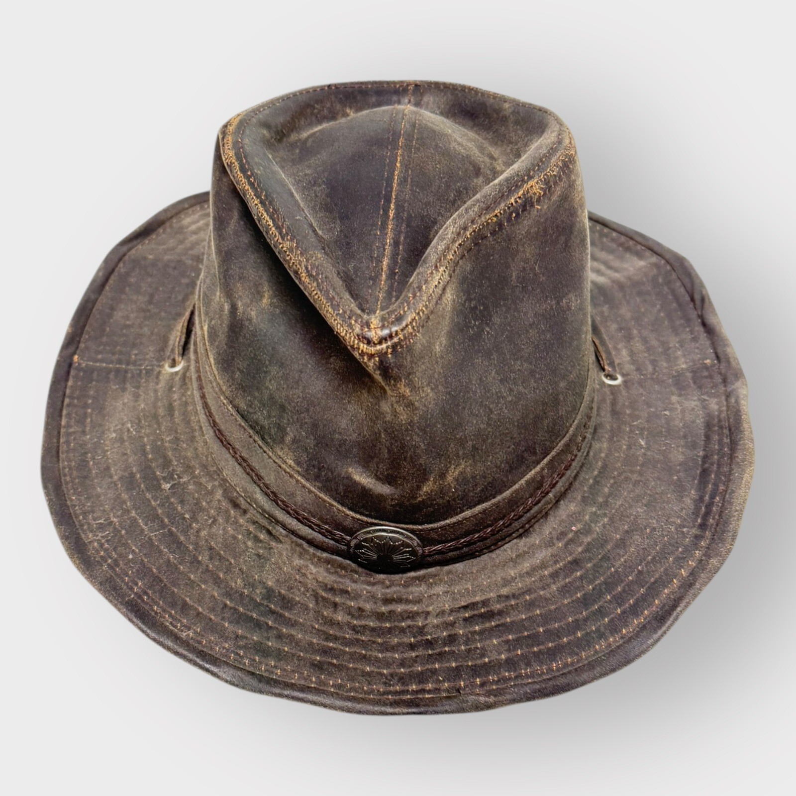 Dorfman DPC Hat Outback Indiana Jones XL Weathered Le… - Gem