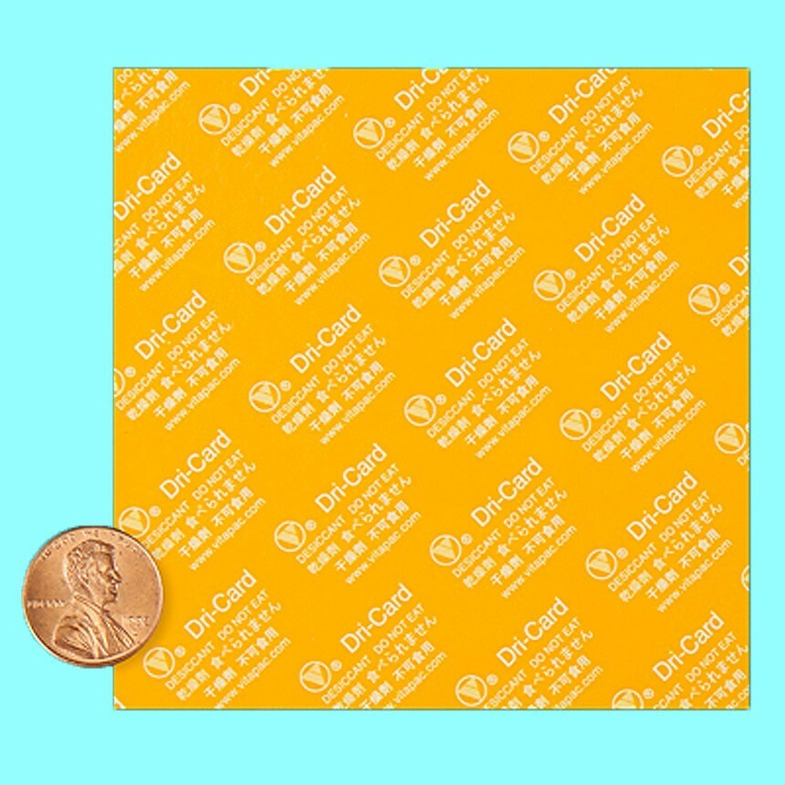 Dri-Card Dessiccants 2.36" Square (40 mm square) Protects 170 cu. in ...