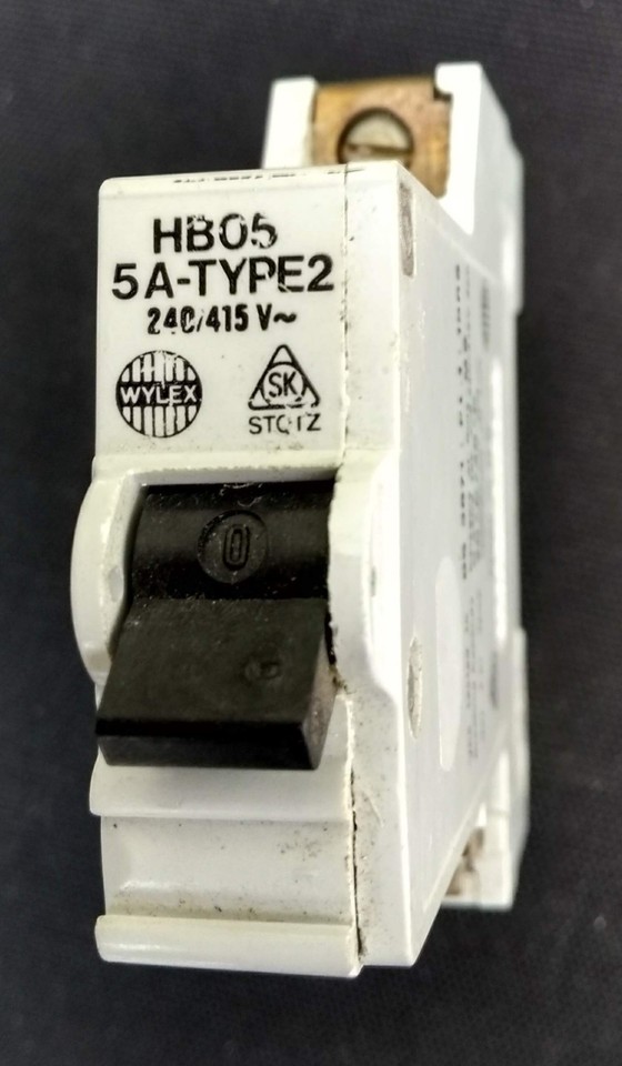 Wylex HB S.P Mcb's 50A, 40A, 30A, 20A, 15A, 10A, 5A - All Type 2 or 1 ...